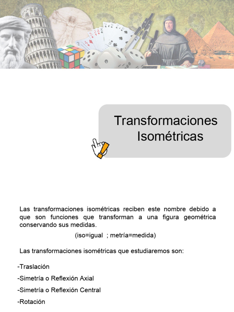Transformaciones Isometricas Classroom | PDF | Vector Euclidiano ...