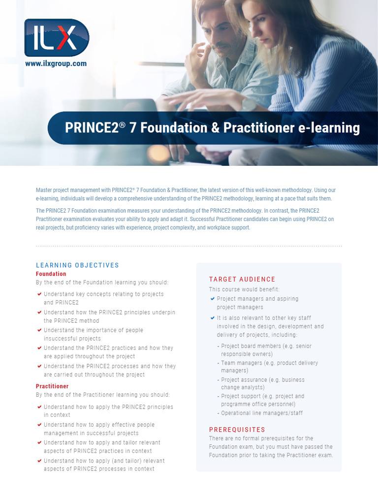 Prince2 7 Foundation Practitioner e Learning Course Outline | PDF | Educational Technology ...
