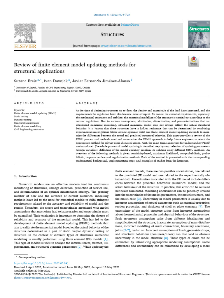 Femu Main Download Free Pdf Sensitivity Analysis Finite Element