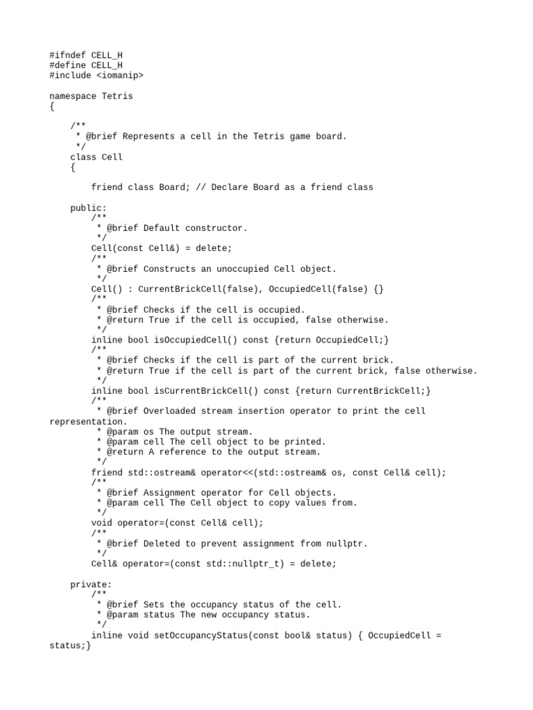 Cell H | PDF | Constructor (Object Oriented Programming) | Programming