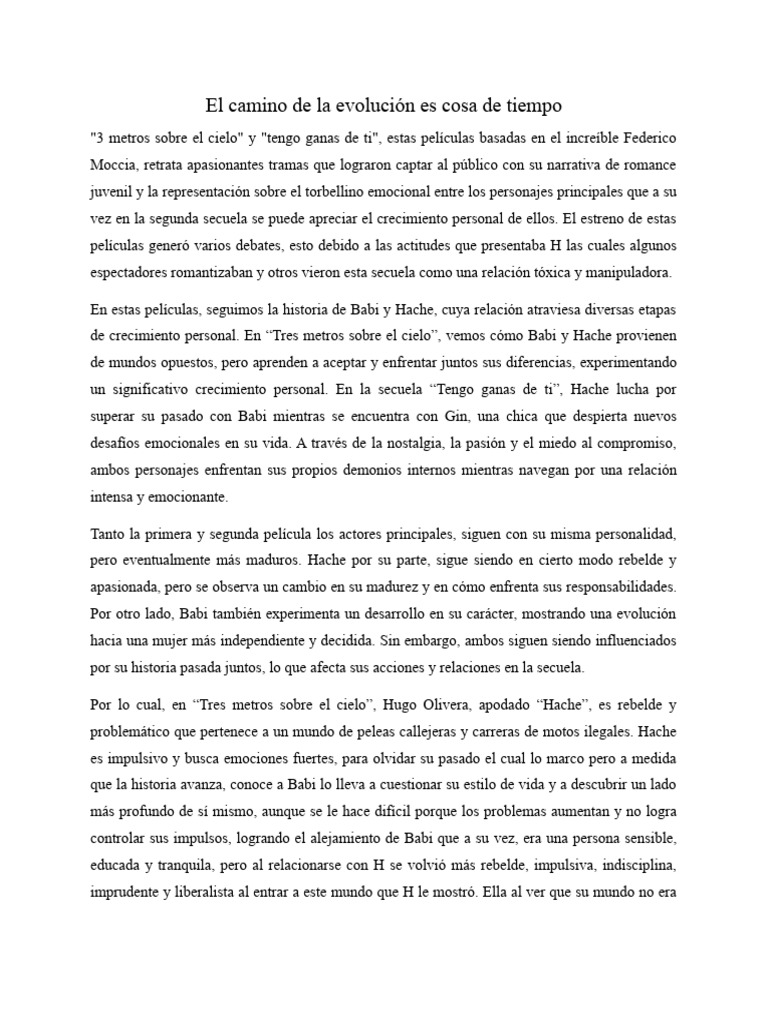 Ensayo Comparativo Ejemplo | PDF
