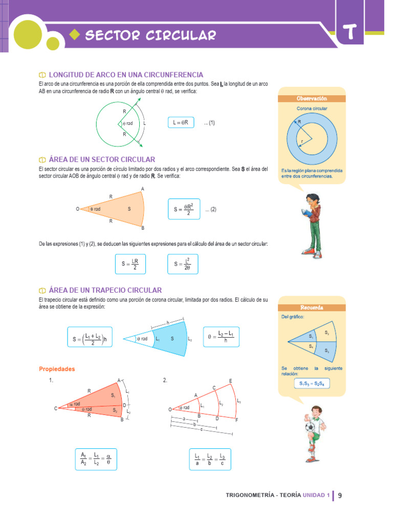 Sector Circular | PDF | Curva | Geometria clasica