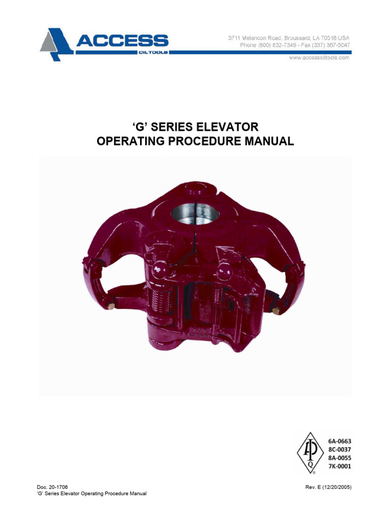 G SERIES ELEVATOR Rev E | PDF | Elevator | Pipe (Fluid Conveyance)