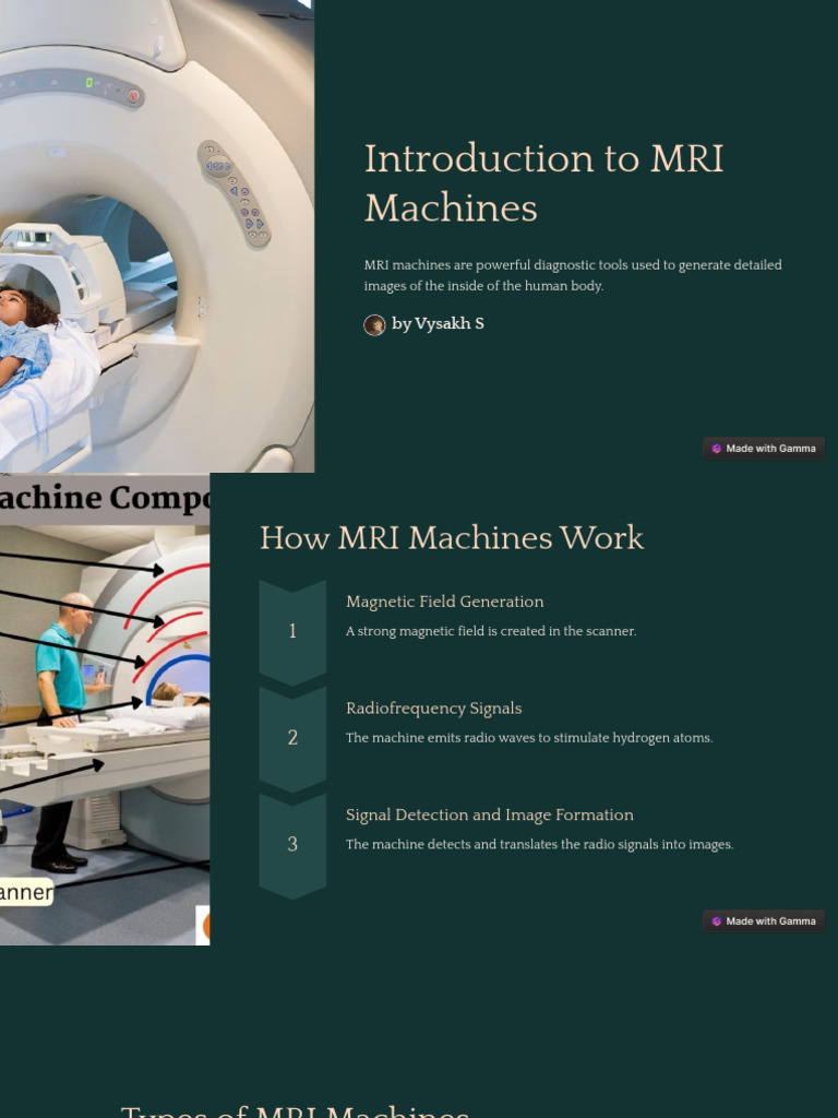 Introduction To MRI Machines | PDF | Magnetic Resonance Imaging ...
