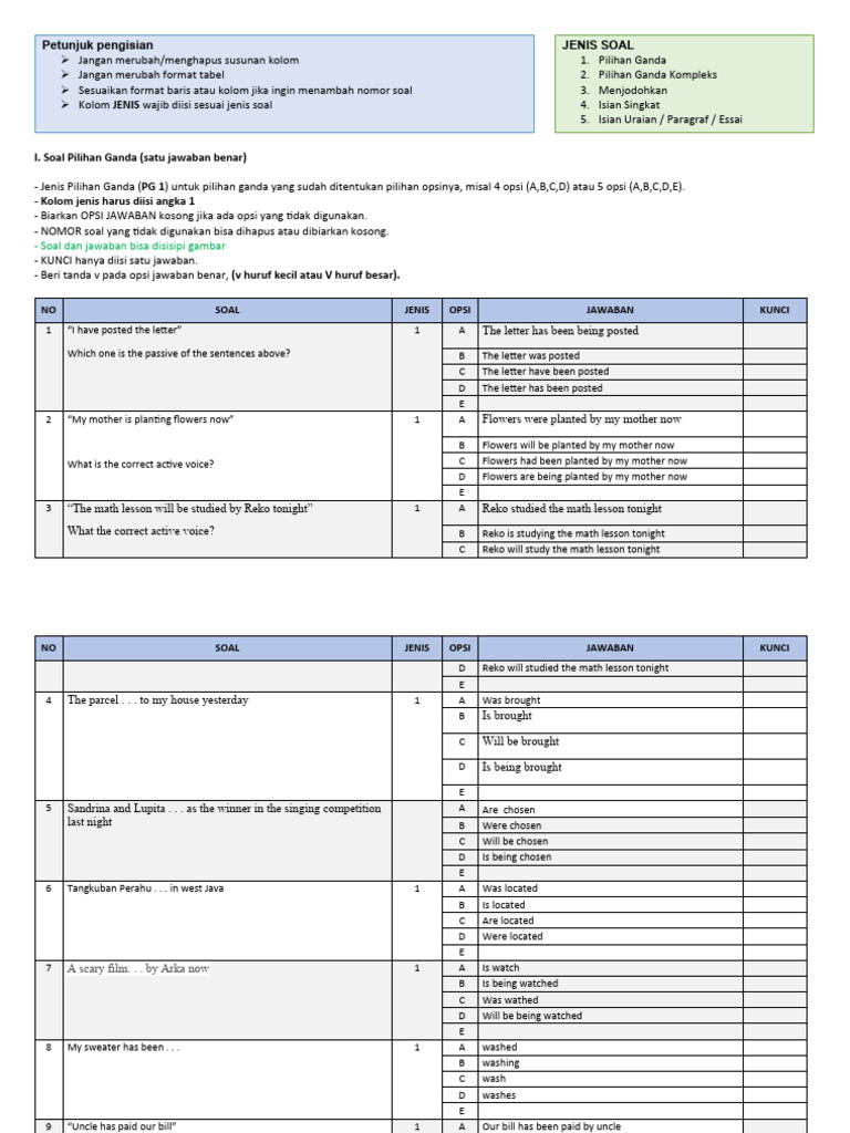 SH2 - BAHASA INGGRIS 9a-9i | PDF