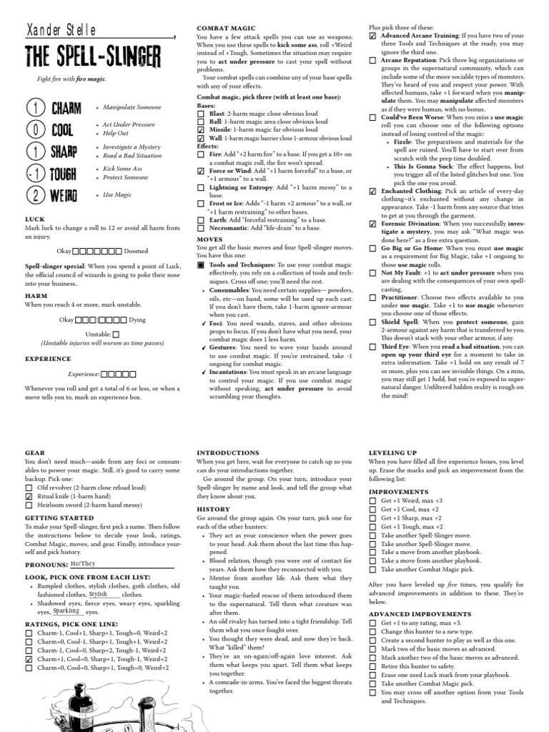 Xander Steele Spell Slinger Pdf