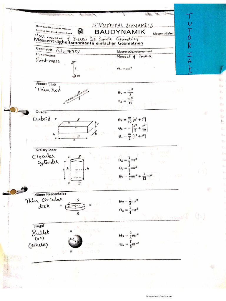 Structural Dynamics Notes | PDF