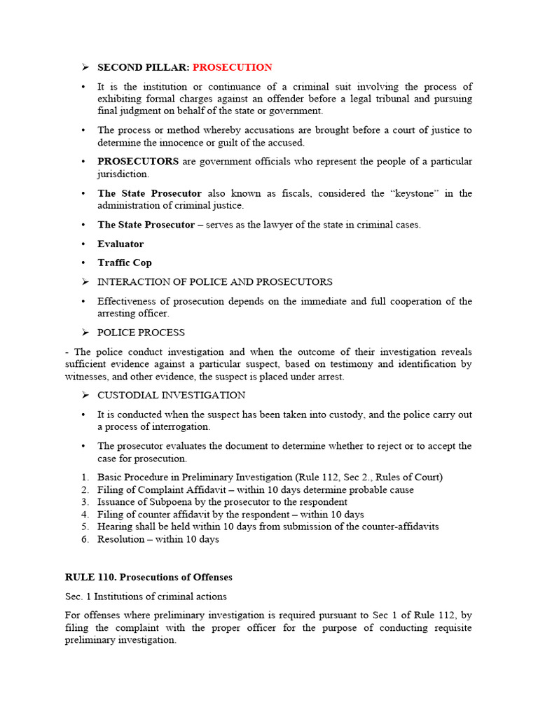 CLJ 101 Group 1 6 Reporting Midterm Coverage | PDF | Prosecutor | Plea
