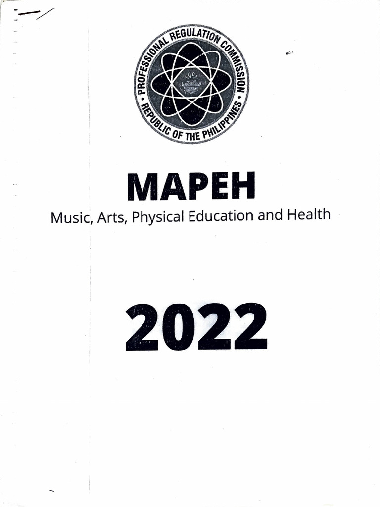 Mapeh 2022 Let Pdf