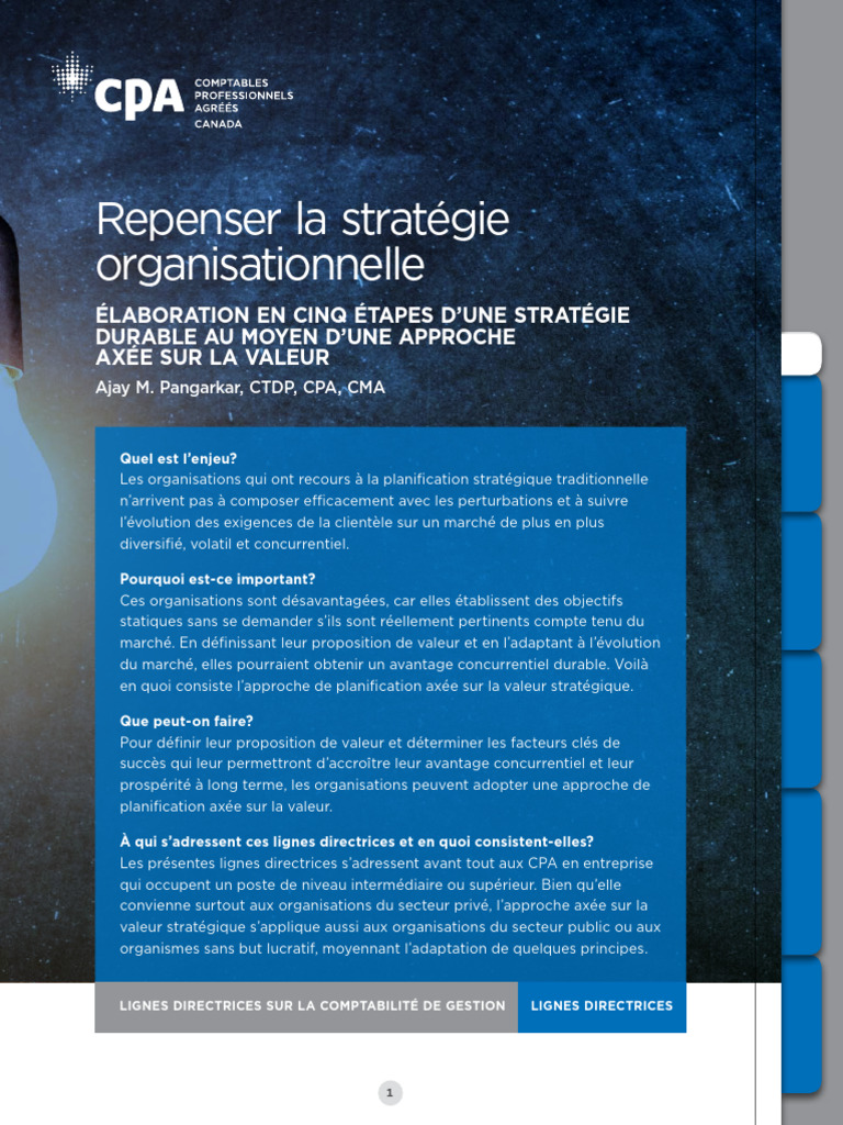 Repenser Strategie Organisationnelle Lignes Directrices Fev 2020 | PDF | Gestion stratégique ...