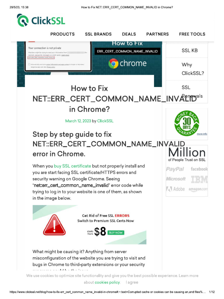 FIX Chrome Conexion No Es Privada | PDF FIX Chrome Conexion No Es Privada | PDF