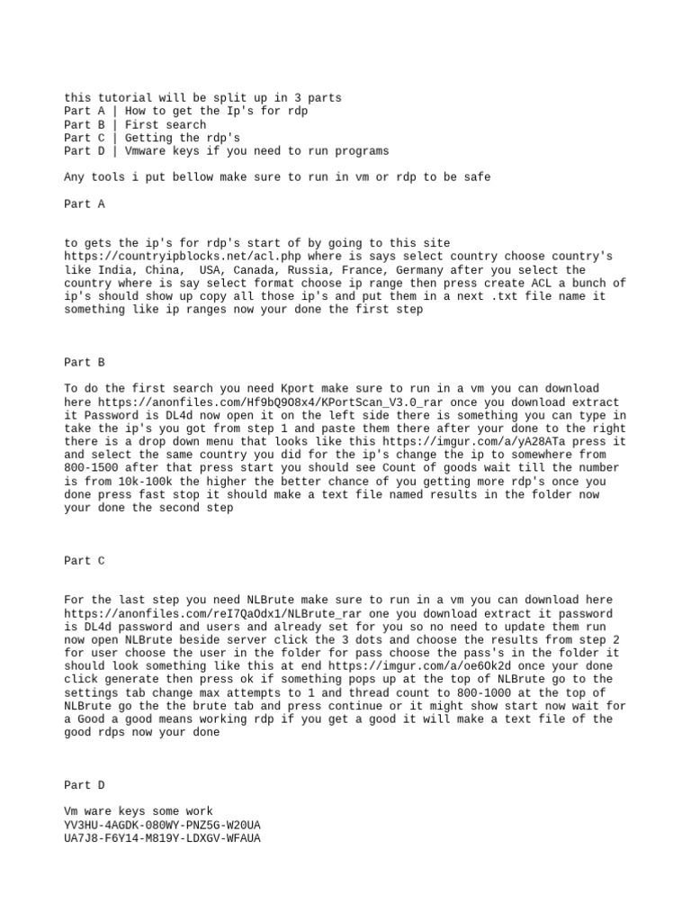 RDP Cracking | PDF | Password | Microsoft Windows