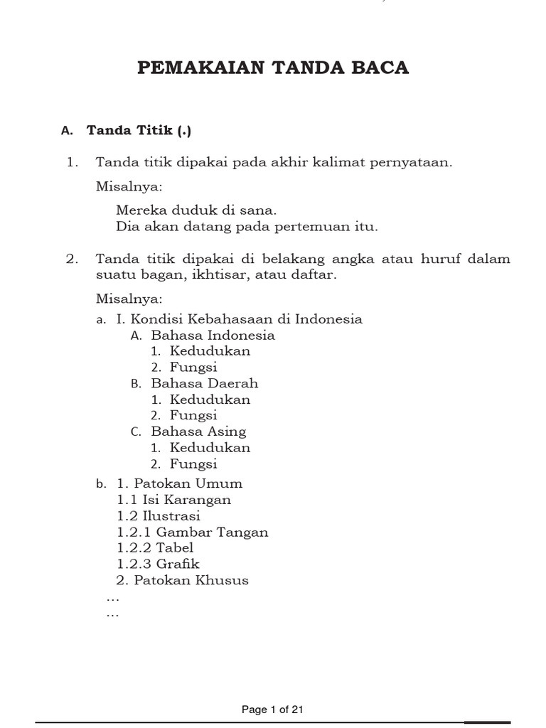 Penggunaan Tanda Baca | PDF