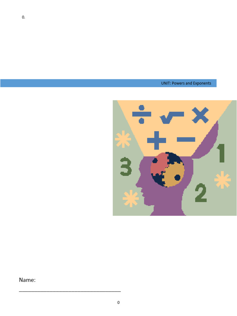 Evaluating Powers and Exponents | PDF | Multiplication | Numbers