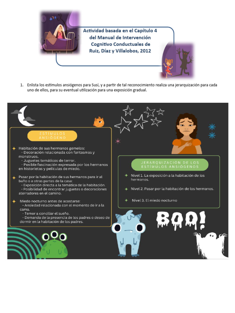 Actividad Capitulo 4 TCC | PDF | Ansiedad | Terapia