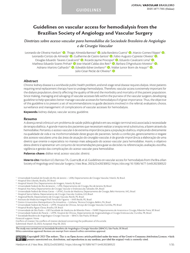 Brazilian Society of Angiology and Vascular Surgery | PDF ...