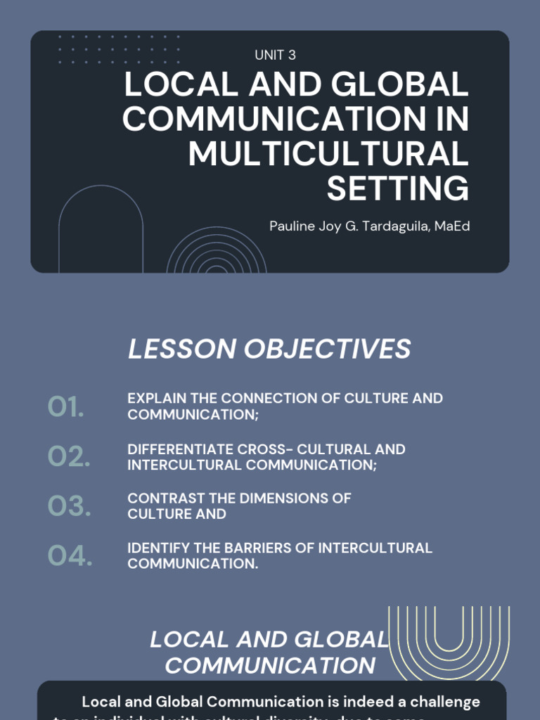 Unit 3 - Gen Ed 5 | Download Free PDF | Communication | Cross Cultural ...