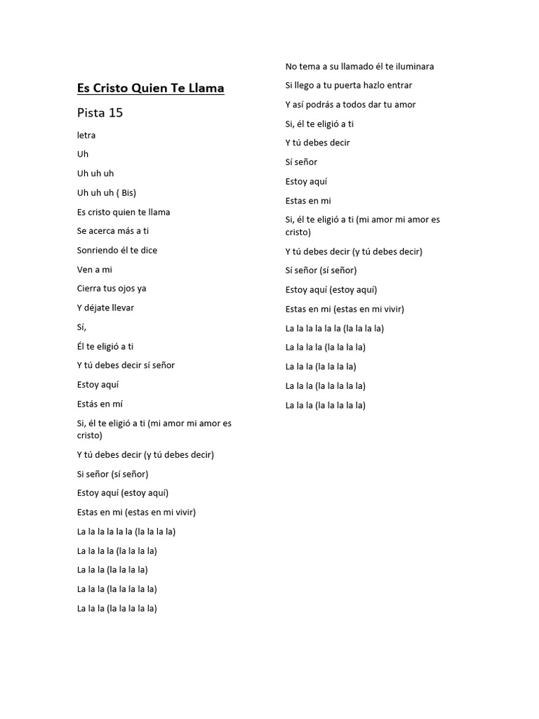 Es Cristo Quien Te Llama | PDF