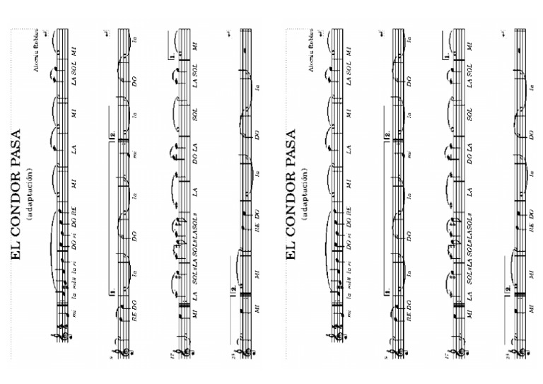 Condor Pasa - Imprimir | PDF