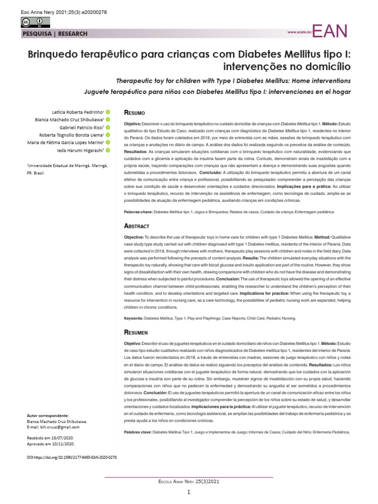 BTI Dm1 Procedimentos Domiciliares 2021 | PDF | Diabetes | Família