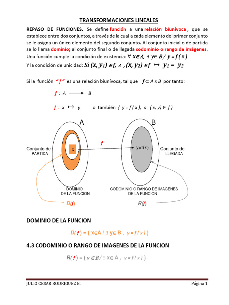 24 Trans - Lineal | PDF | Mapa lineal | Función (Matemáticas)