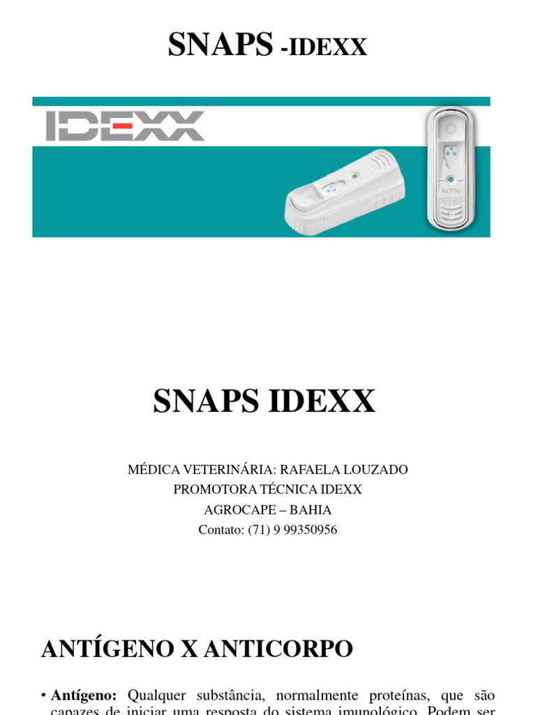 Snaps Idexx | PDF | Antígeno | Anticorpo