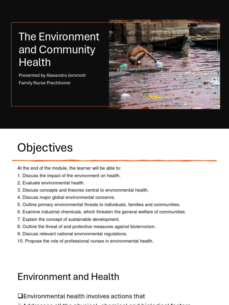 Module 5 The Environmnet and Commuinty Health | PDF | Bioterrorism ...