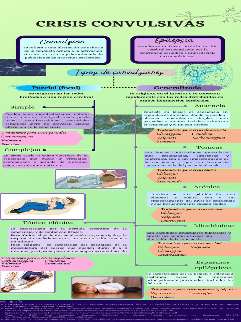 Infografía de Crisis Convulsivas | PDF | Trastornos que causan ...