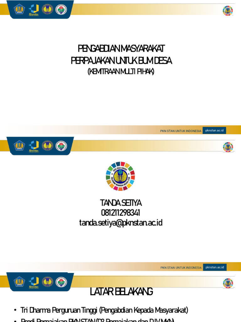 Pengabdian Perpajakan untuk BUM Desa | PDF