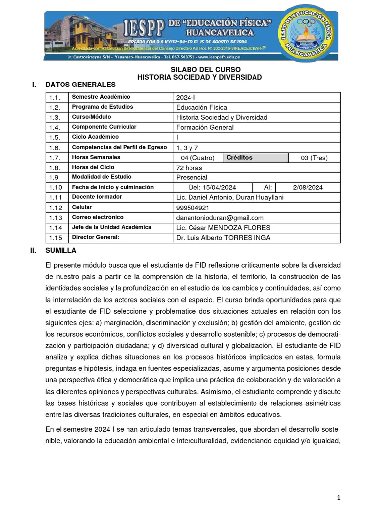Dadh - 2024 Guia Silabo Del Curso-Hsd-2024 - Hecho | PDF | Cognición | Aprendizaje