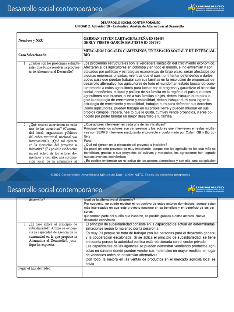 Uni2 Act10 Ana Alt Des | PDF | Economias