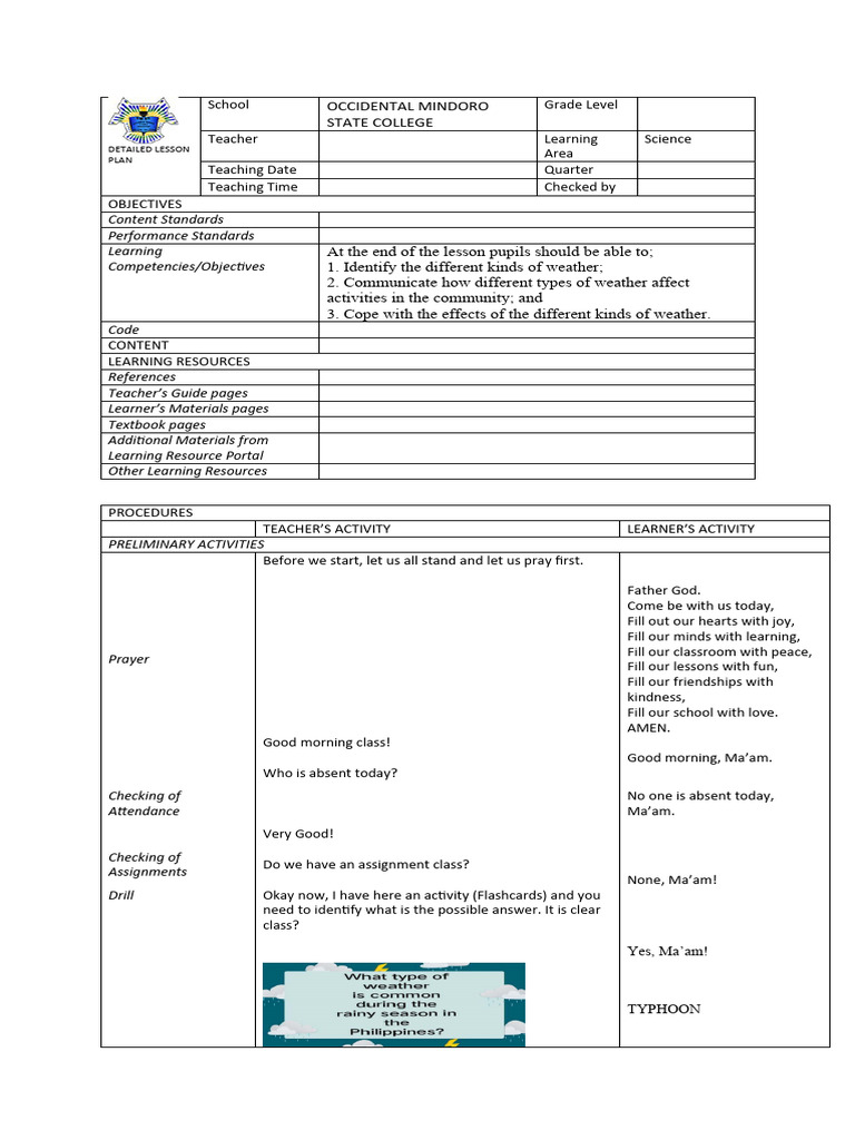 Science DLP | Download Free PDF | Weather | Learning