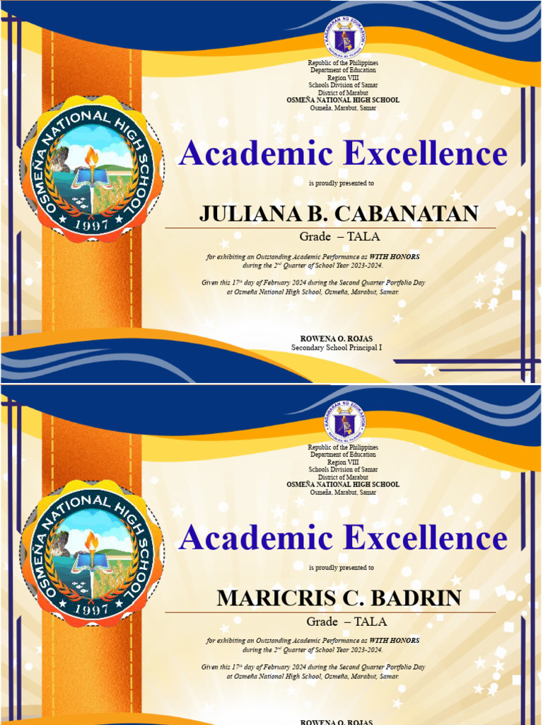 Certificate Portfolio Day Q2 | PDF | Government | Public Administration