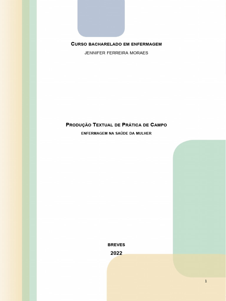 Portifolio - JENNIFER FERREIRA MORAES | PDF | Gravidez | Câncer cervical