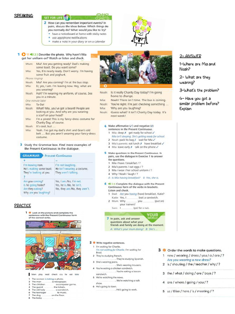 Class 13 Present Continuous | PDF