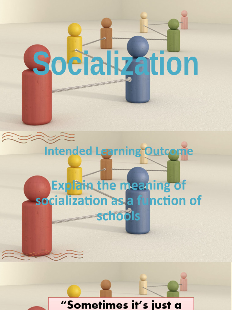 GROUP 2 PPT Socialization | PDF | Socialization | Psychological Concepts