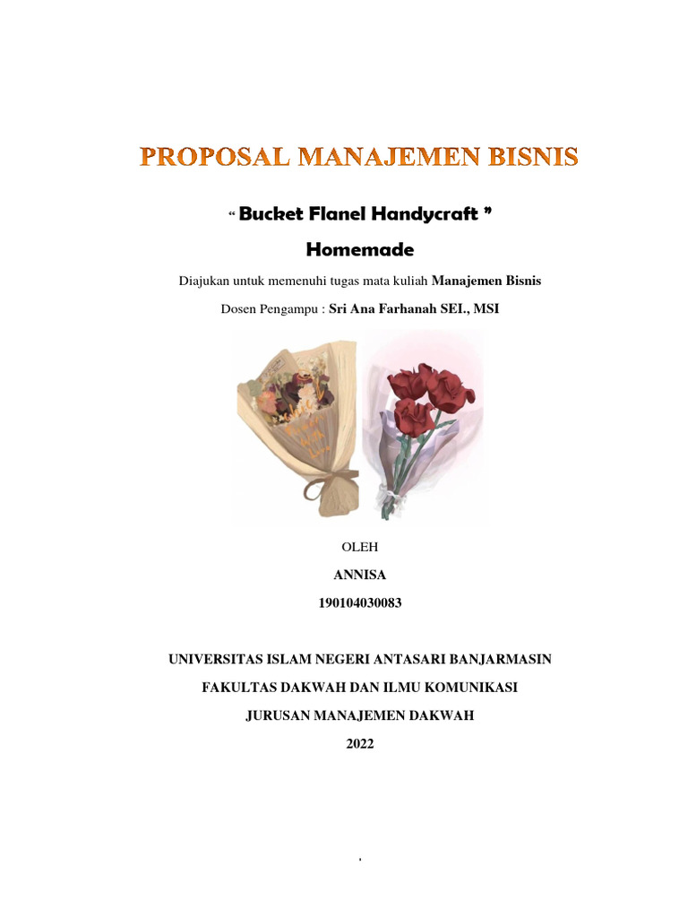 Proposal Manajemen Bisnis | PDF