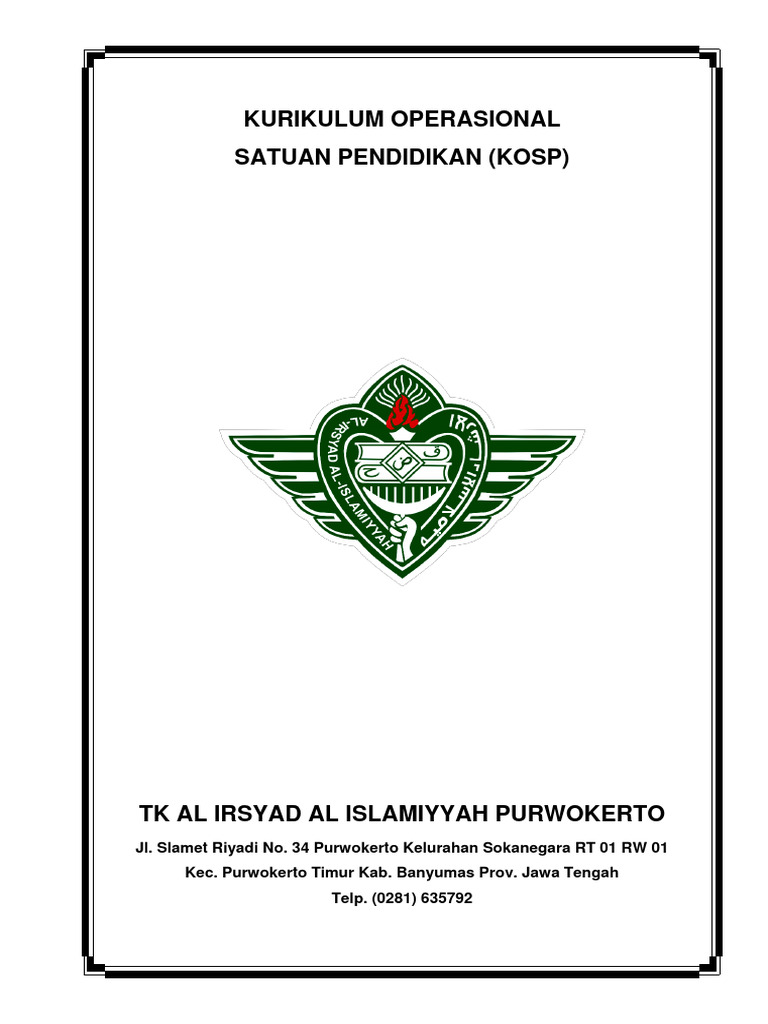 Kosp TK Al Irsyad Purwokerto Revisi | PDF | Perjalanan | Bisnis