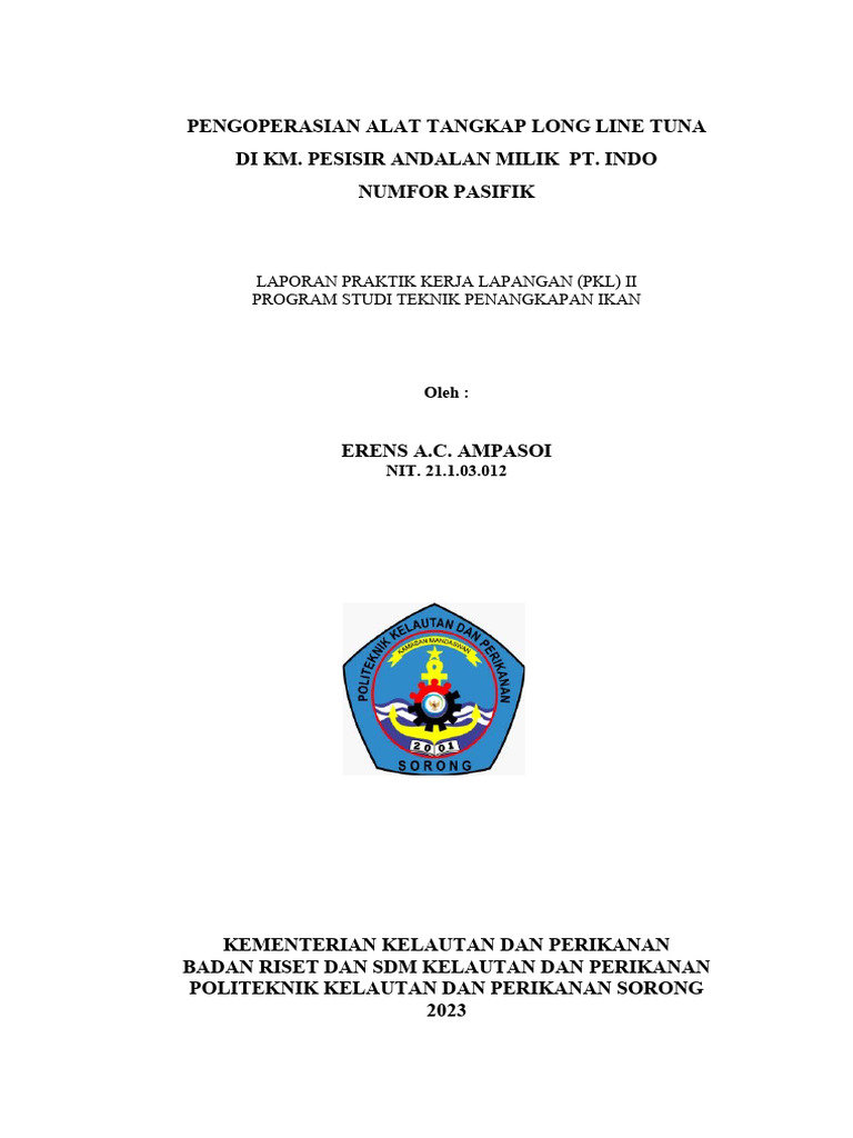 Laporan Erens PKL Ii Long Line | PDF