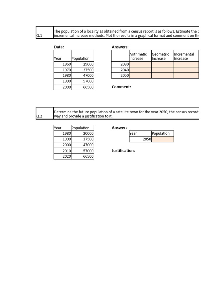 Template Population Forecasting Pdf Mathematics Applied Mathematics