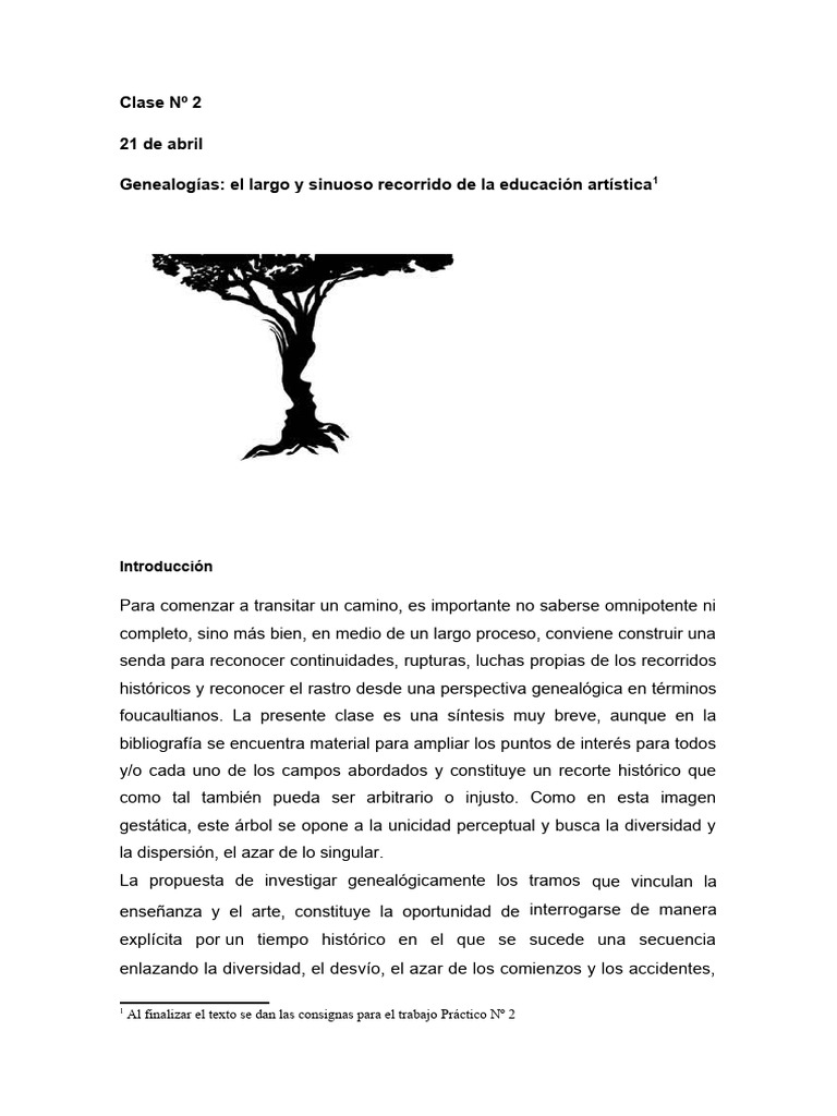 Clase - 1 - B - Genealogías | PDF | Los símbolos | Conocimiento