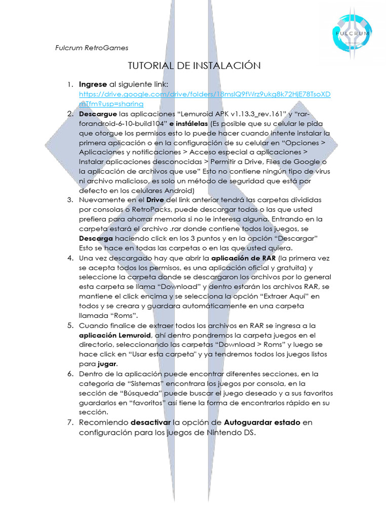 Tutorial de MegaRetroPack Fulcrum | PDF | Archivo de computadora | Software