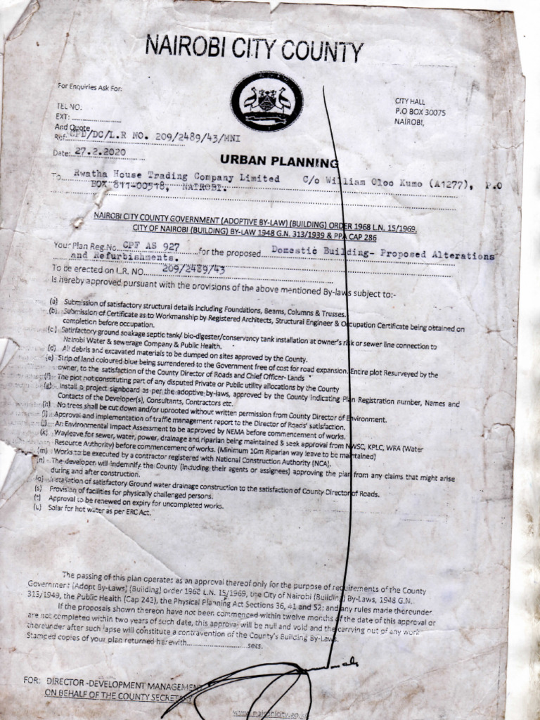 Approval Permit 1 | PDF