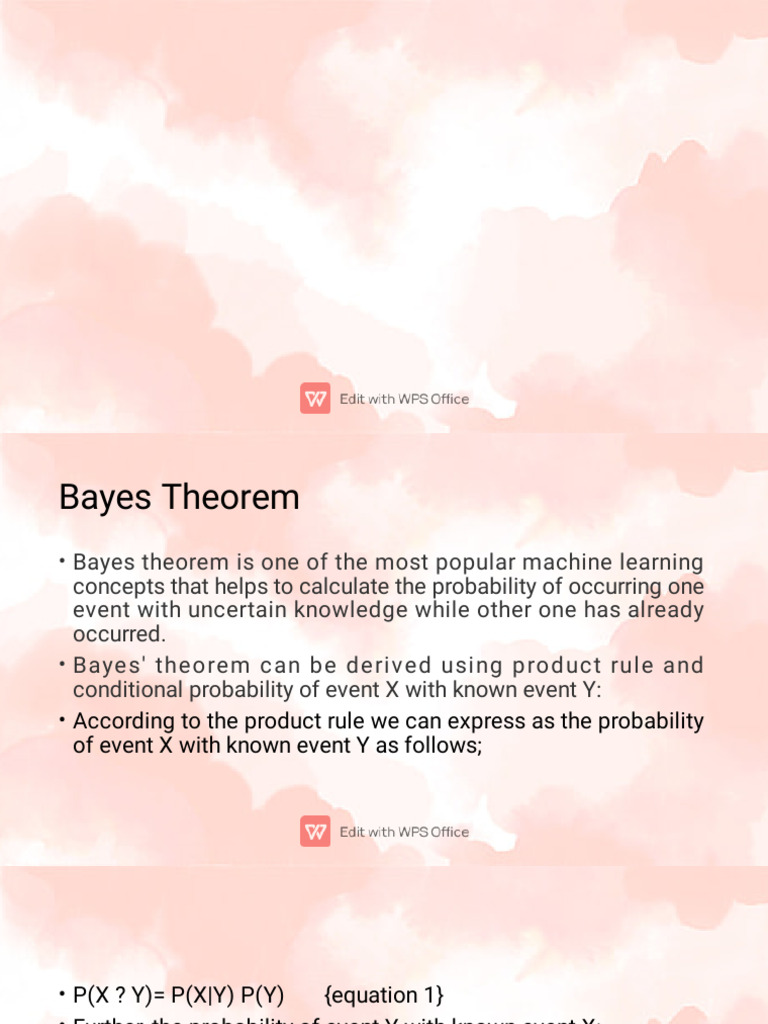 Bayes Theorem | Download Free PDF | Statistical Classification ... Bayes Theorem | Download Free PDF | Statistical Classification ...