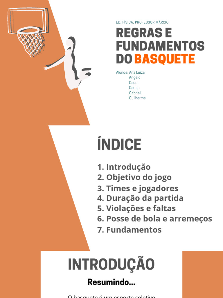 Regras e Fundamentos Do Basquete | PDF | Esportes