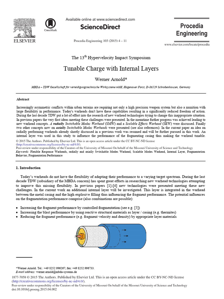 Tunable Charge With Internal Layers - 2015 - Procedia Engineering | PDF ...
