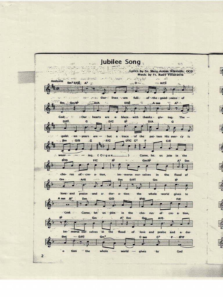 Jubilee Song | PDF