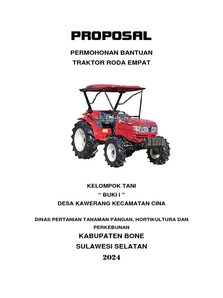 Proposal Traktor Roda 4 | PDF