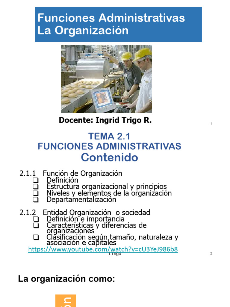 Tema 2 Organización | PDF | Business | Negocios económicos