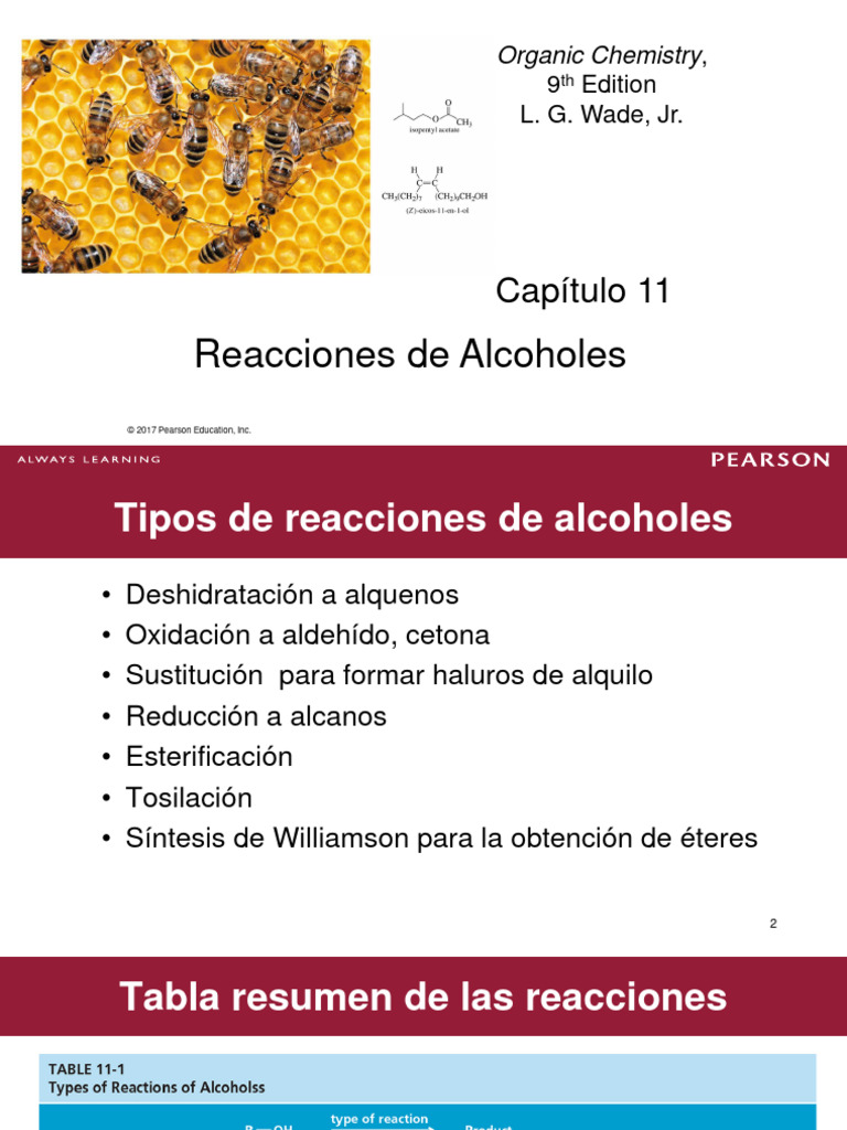 Reacciones de Alcoholes en Química Orgánica | PDF | Ester | Ácido